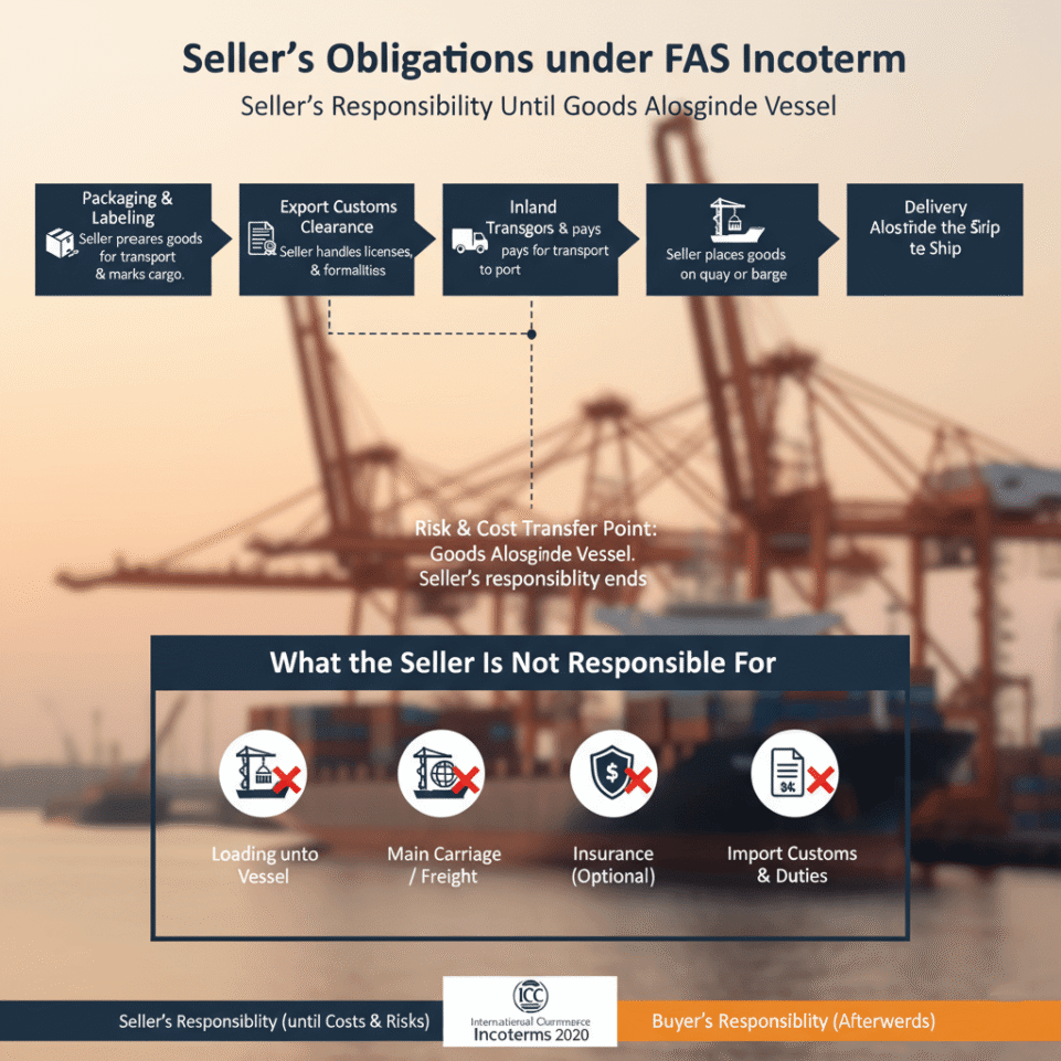 FAS Incoterms: Top 6 Responsibilities Explained