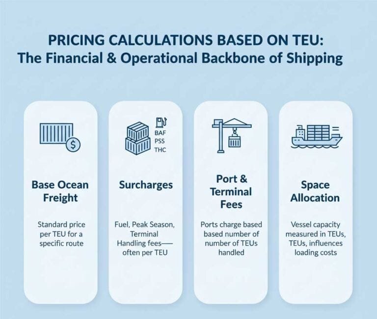 Teu shipping : meaning, capacity and containers