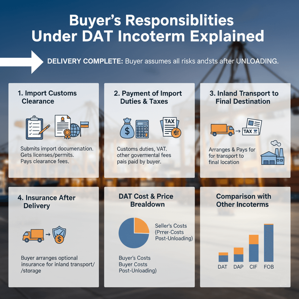 DAT Incoterms 2020 : Meaning, Responsibilities, and Cost in Shipping ...