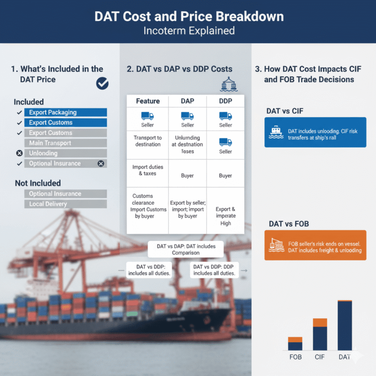 DAT Incoterms 2020 : Meaning, Responsibilities, and Cost in Shipping ...