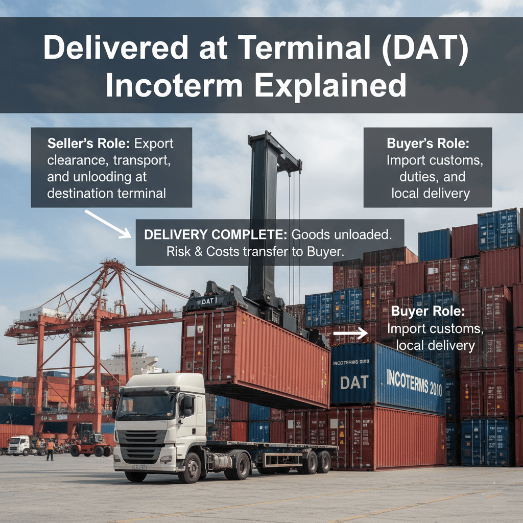 DAT Incoterms 2020 : Meaning, Responsibilities, and Cost in Shipping ...